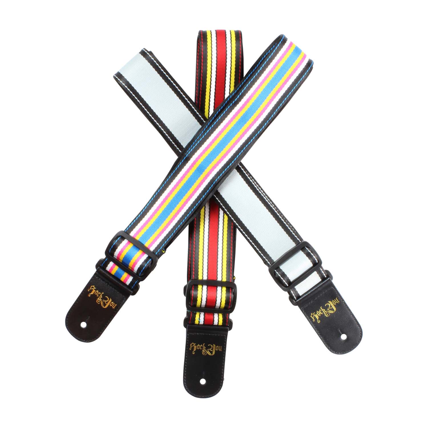 Xvive S003 Coloured Guitar Strap 3 Pack
